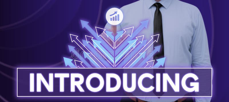 Conceptual Display Introducing. Word for Presenting a Topic or Someone ...