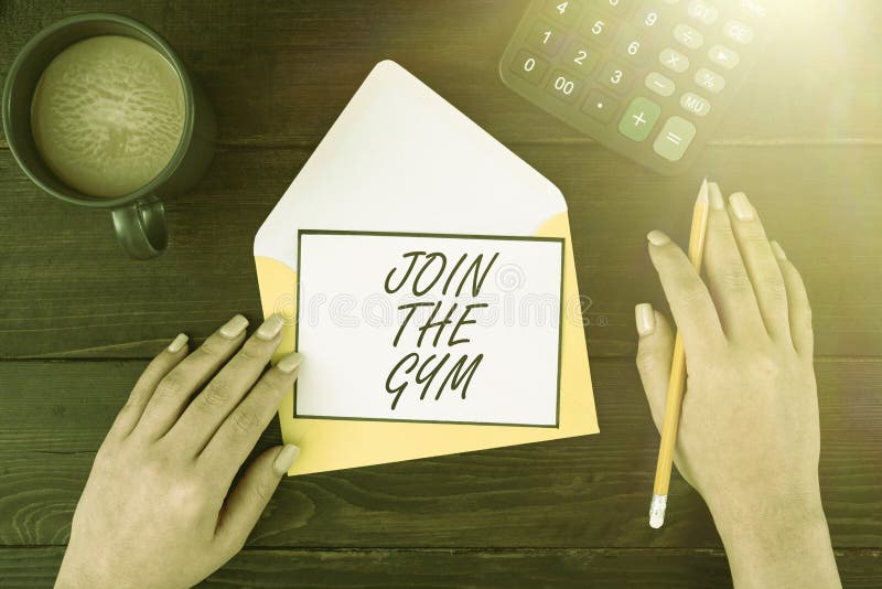 Conceptual Display Join the Gym. Business Showcase Motivation To Start ... Conceptual Display Join the Gym. Business Showcase Motivation To Start ...