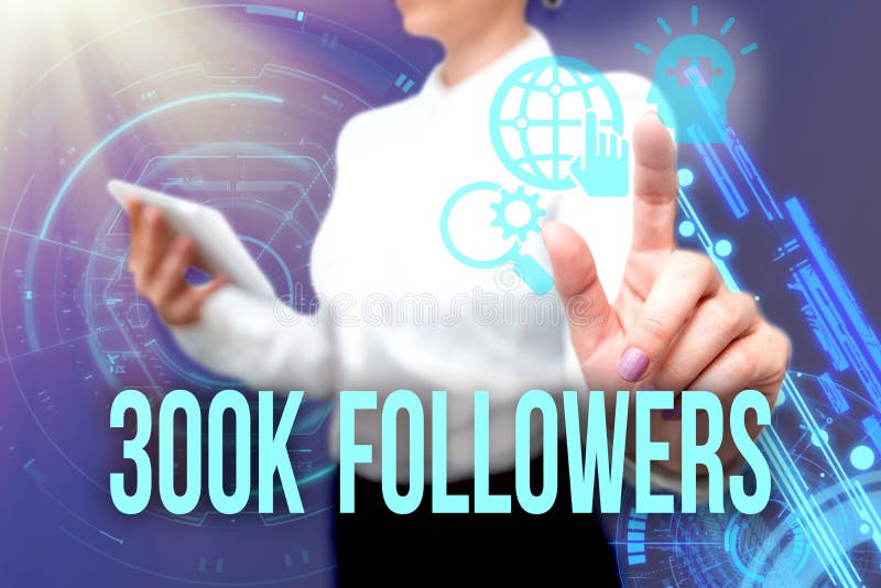 Conceptual Display 300K Followers. Business Concept Number of ... Conceptual Display 300K Followers. Business Concept Number of ...
