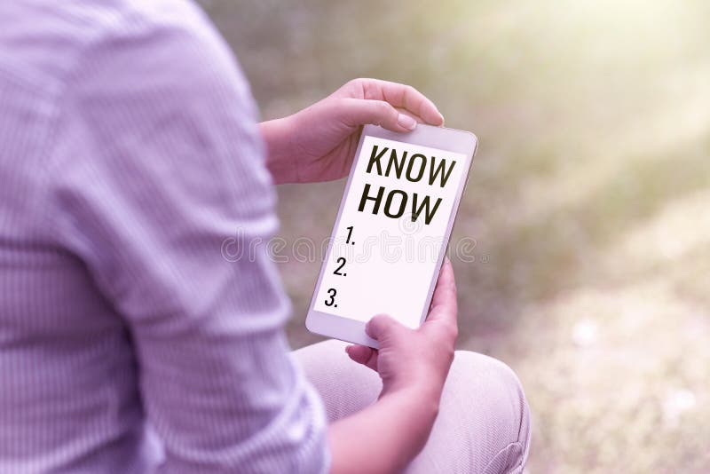 Conceptual Display Know How. Business Showcase the Process To Learn of ...