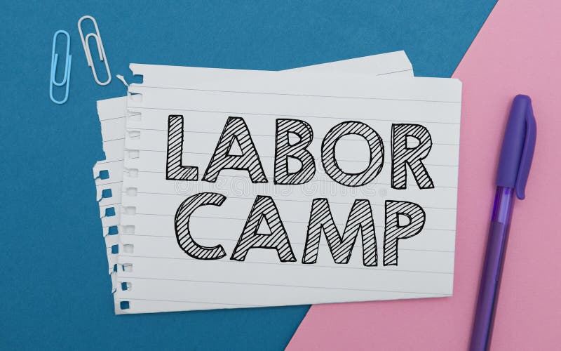 Text Caption Presenting Labor Camp. Business Approach a Penal Colony ... Text Caption Presenting Labor Camp. Business Approach a Penal Colony ...