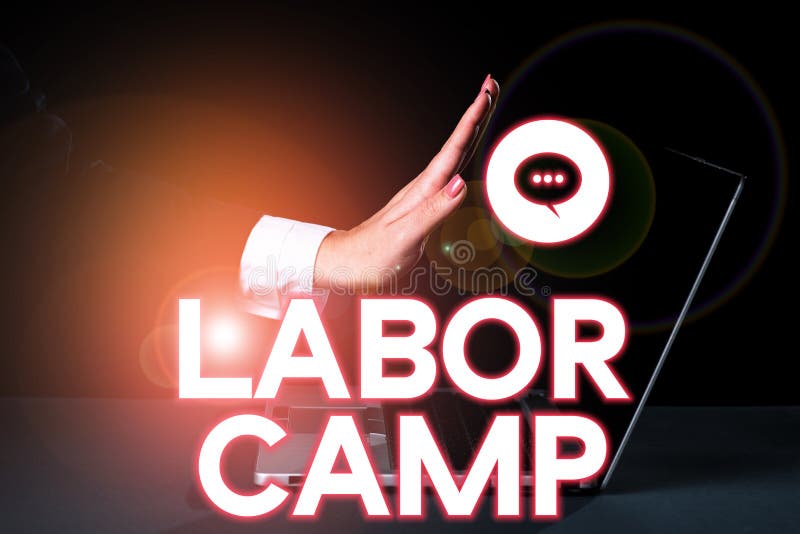 Conceptual Display Labor Camp. Word for a Penal Colony Where Forced ... Conceptual Display Labor Camp. Word for a Penal Colony Where Forced ...