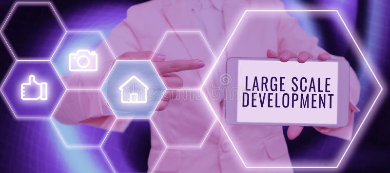 Conceptual Display Large Scale Development. Concept Meaning Very Wide ...