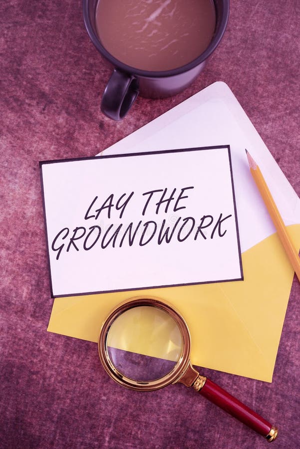 Conceptual Display Lay the GroundworkPreparing the Basics or Foundation ...