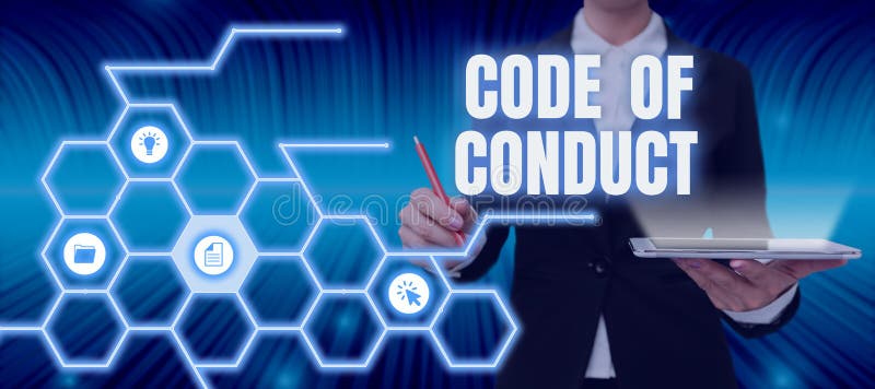 Conceptual Display Lead by Example. Word for Ethics Rules Moral Codes ...