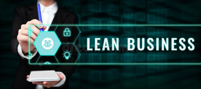 Conceptual Display Lean Business. Word for Improvement of Waste ... Conceptual Display Lean Business. Word for Improvement of Waste ...