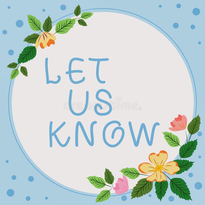 Let Us Know Stock Illustrations – 1,231 Let Us Know Stock Illustrations ...