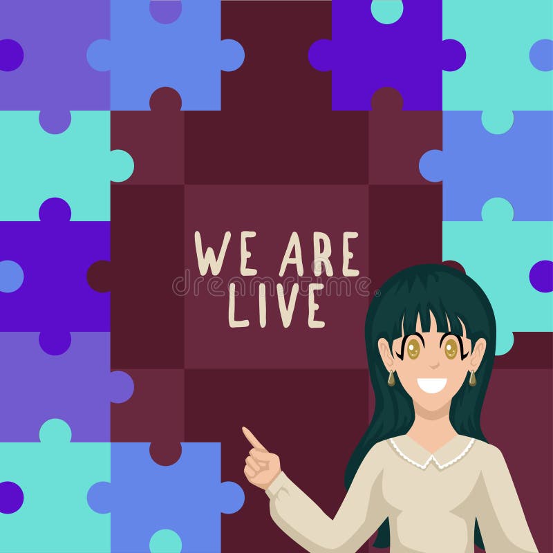 Conceptual Display we are Live. Business Showcase Continuous Report or ...