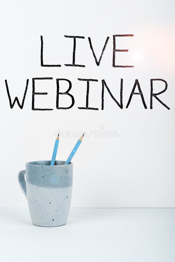 Conceptual Display Live Webinar. Business Idea Interactive Seminar ...