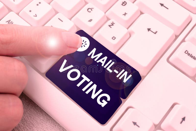 Conceptual Display Mail in Voting. Business Idea Voting in an Election ...