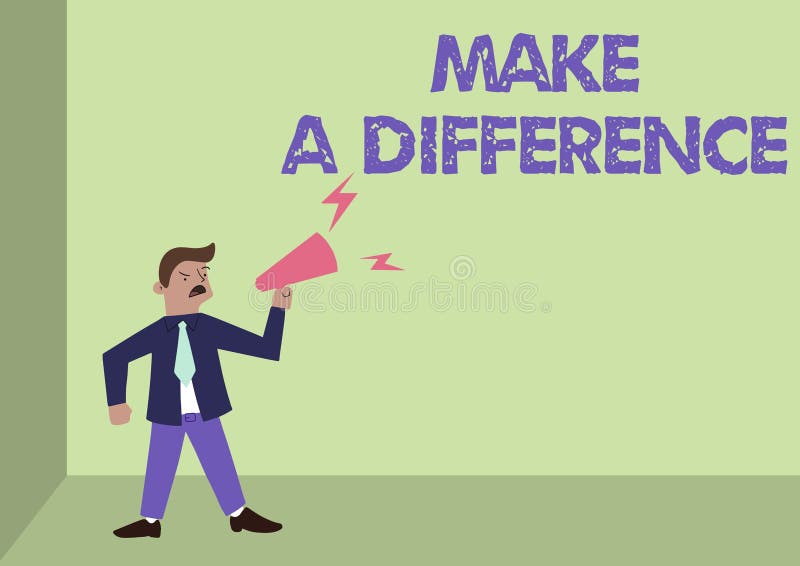 Conceptual Display Make a Difference. Business Idea Mark an Effect on a ... Conceptual Display Make a Difference. Business Idea Mark an Effect on a ...
