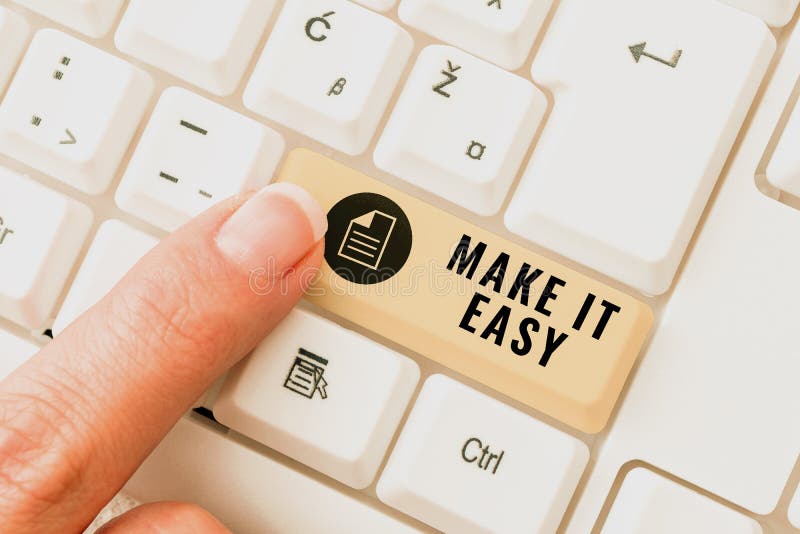 Conceptual Display Make it Easy. Business Concept Smart Approach ...