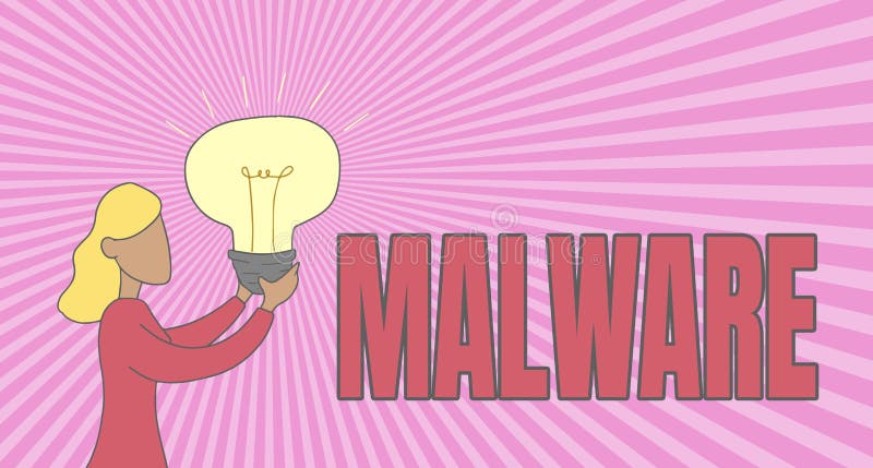 Conceptual Display Malware. Word for Malicious Software or File that is ...