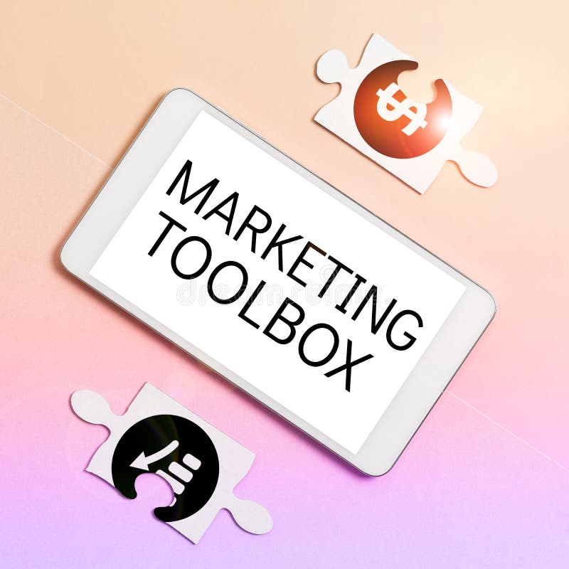 Conceptual Display Marketing Toolbox. Word Written on Means in ... Conceptual Display Marketing Toolbox. Word Written on Means in ...