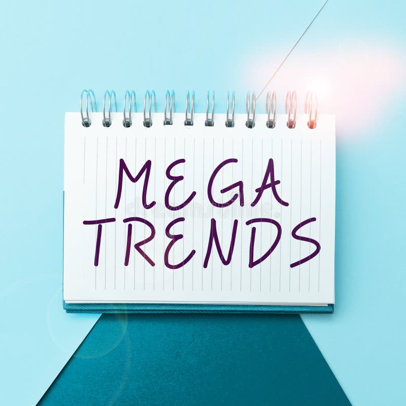 Conceptual Display Mega Trends. Word for Powerful Phenomena Impacting ...