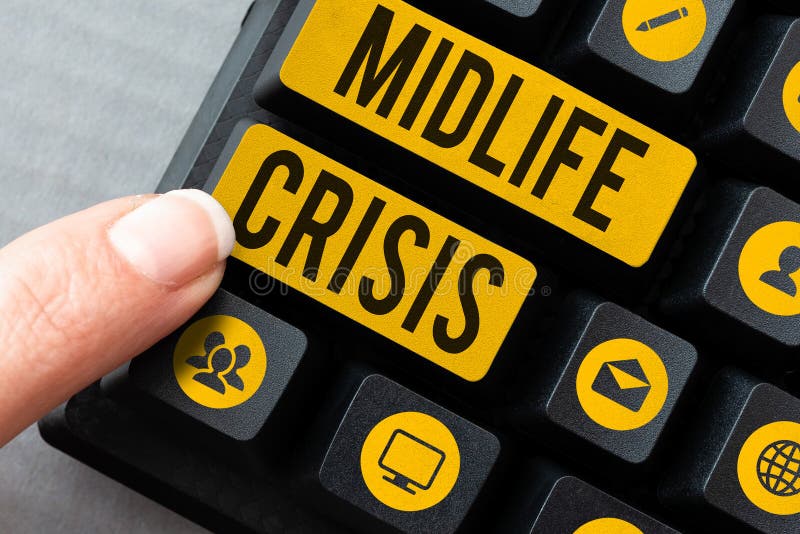 Conceptual Display Midlife Crisis. Concept Meaning Software Development ...