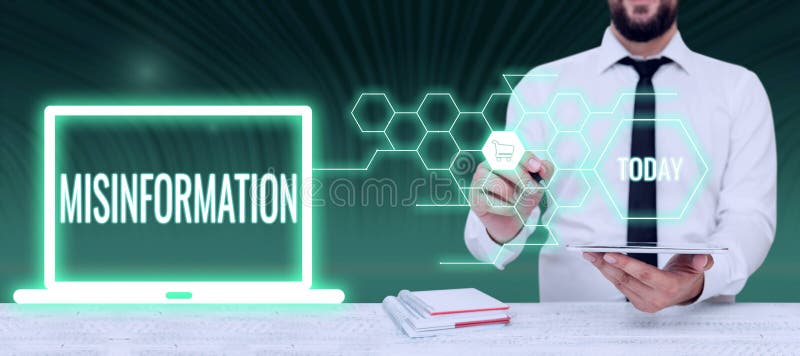 Conceptual Display Misinformation. Word for False Data, in Particular ...