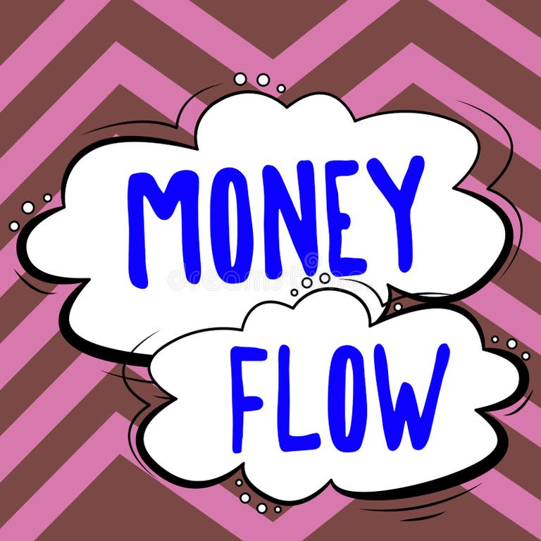 Conceptual Display Money Flow. Business Idea the Increase or Decrease ...