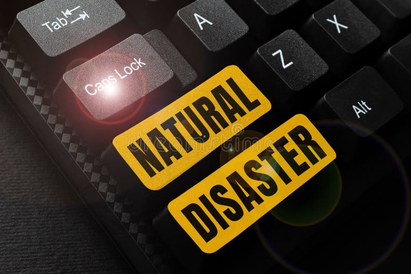 Text Caption Presenting Natural Disaster. Business Overview Occurring ...