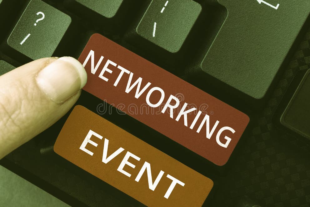 Conceptual Display Networking Event. Word for Developing and Using Contacts Made in Business for ...