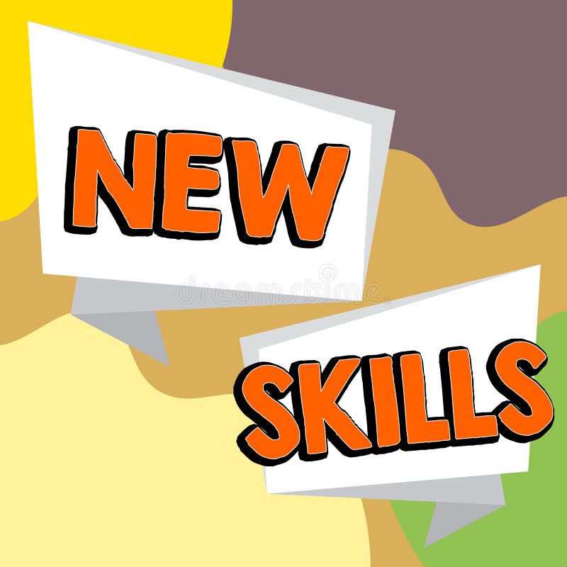 Conceptual Display New Skills. Business Showcase Recently Acquired ...