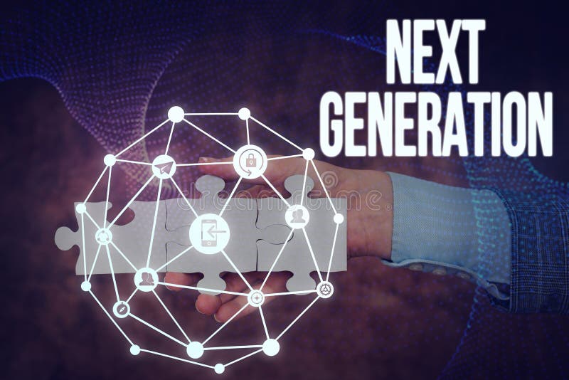 Handwriting Text Next Generation. Word for Product that Has Been ...