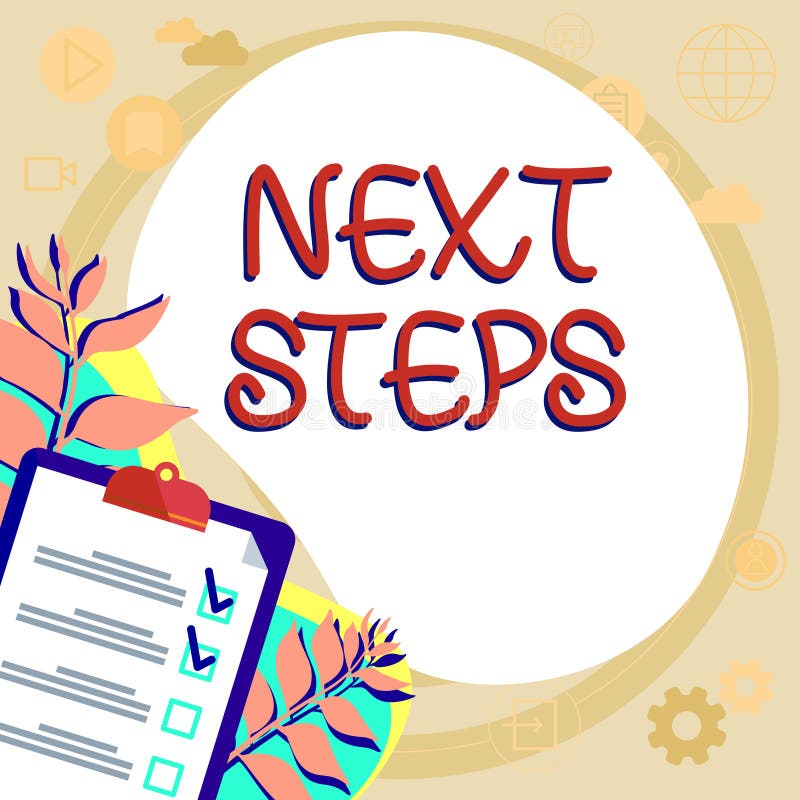 Conceptual Display Next Steps. Word for Numper of Process Going To Be ...