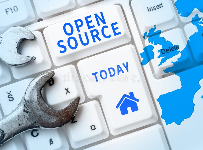 Text Showing Inspiration Open Source. Business Approach Denoting ...