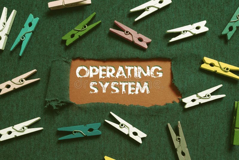 Conceptual Display Operating System. Word for Made from Materials ...