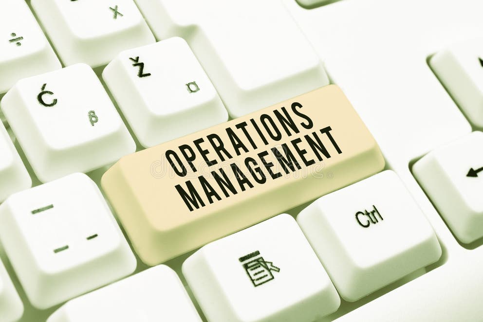 Conceptual Display Operations Management. Concept Meaning Ensure Inputs To Output the Production ...