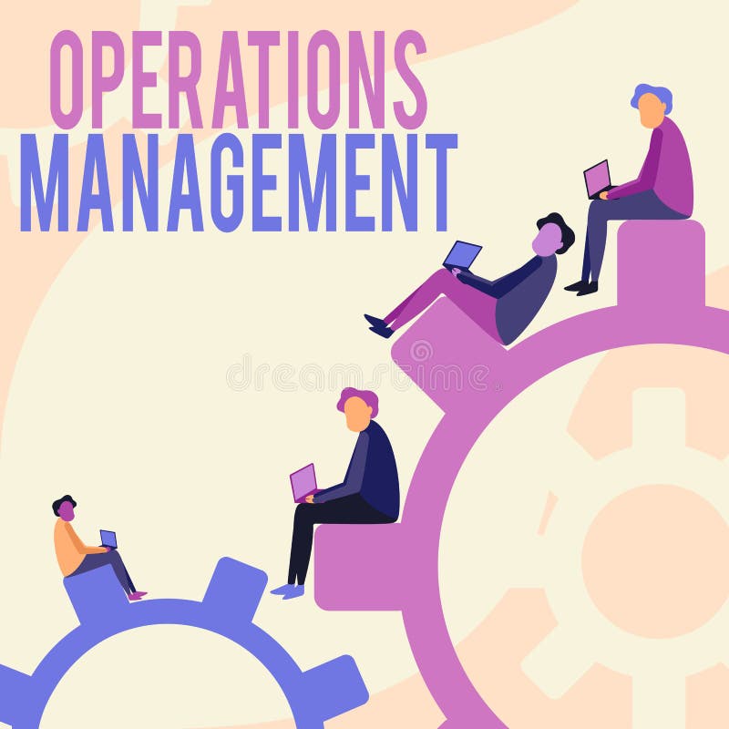 Conceptual Display Operations Management. Internet Concept Ensure ...