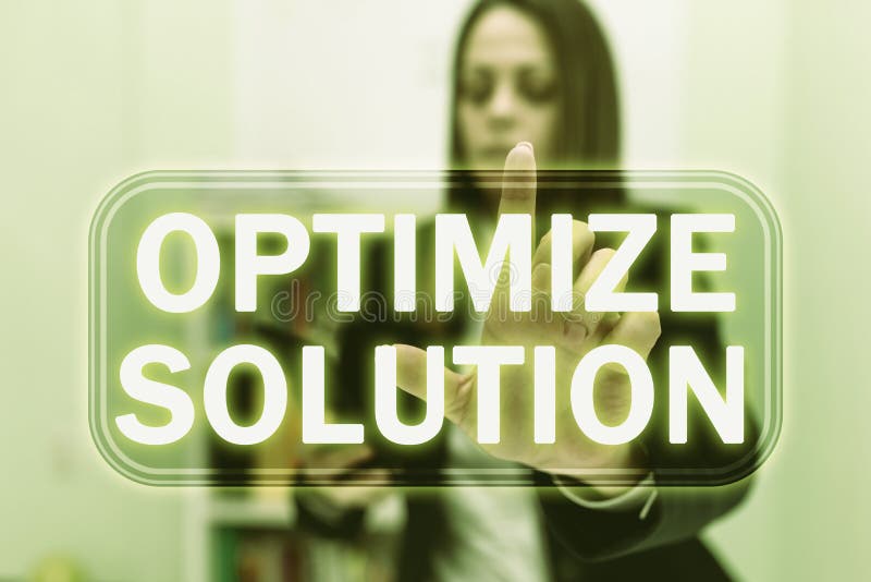 Writing Displaying Text Optimize Solution. Business Concept Process of ...
