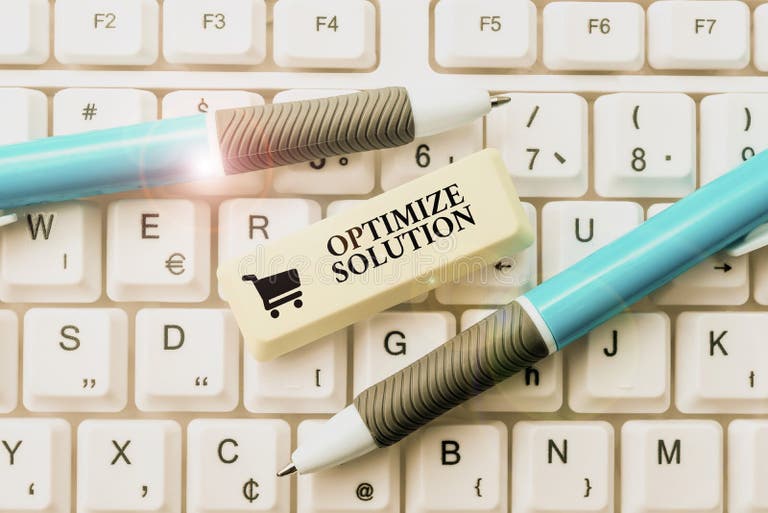 Conceptual Display Optimize Solution. Business Showcase Process of ...