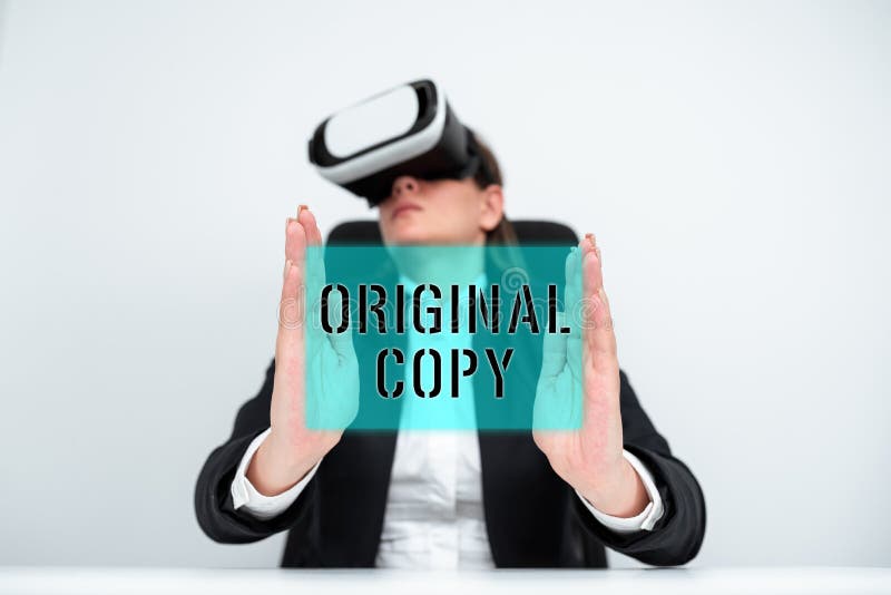 Conceptual Display Original Copy. Business Idea Main Script Unprinted ...