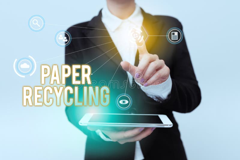 Conceptual Display Paper Recycling. Word Written on Using the Waste ... Conceptual Display Paper Recycling. Word Written on Using the Waste ...