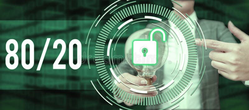 Conceptual Display 80 20 Percent. Concept Meaning Pareto Principle of ...