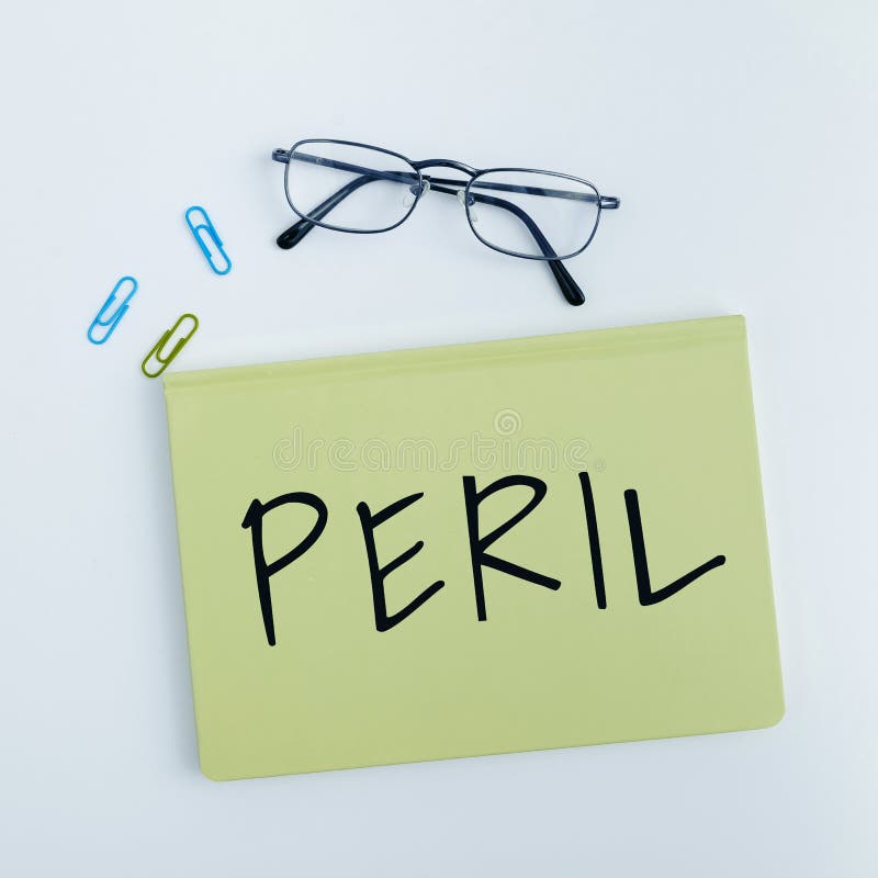 Conceptual Display Peril. Concept Meaning Indicates Something Extremely ...