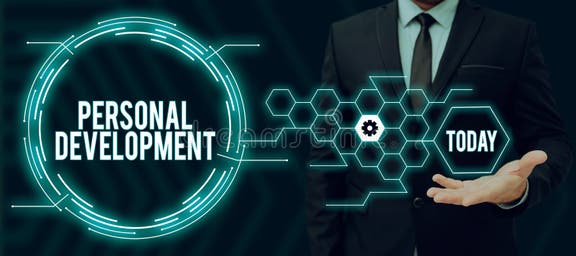 Conceptual Display Personal Development. Business Approach Process of ...