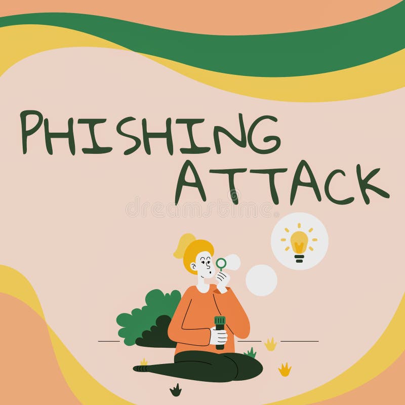 Conceptual Display Phishing Attack. Word Written on Attempt To Gain ... Conceptual Display Phishing Attack. Word Written on Attempt To Gain ...