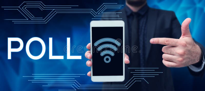 Conceptual Display Poll. Business Overview Record of the Number of ...