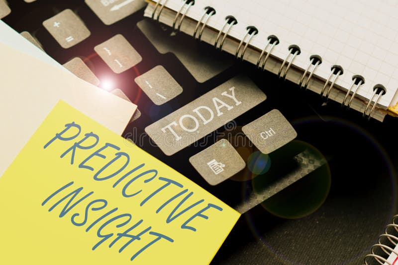 Text Caption Presenting Predictive Insight. Business Idea Proactive ...