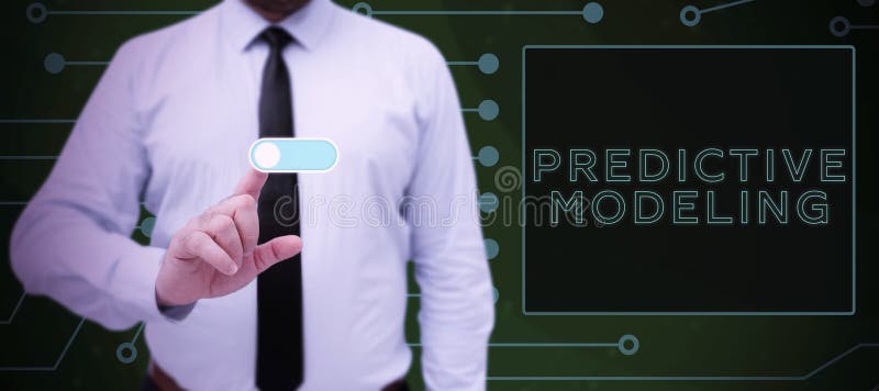 Conceptual Display Predictive Modeling. Word Written on Maintenance ...