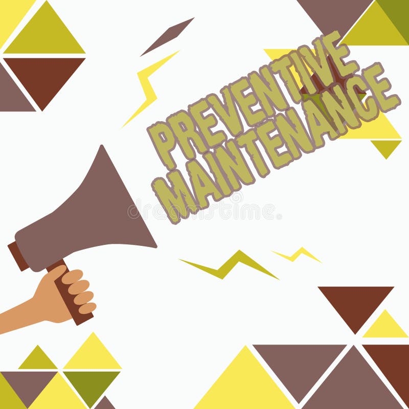 Conceptual Display Preventive Maintenance. Conceptual Photo Avoid ...