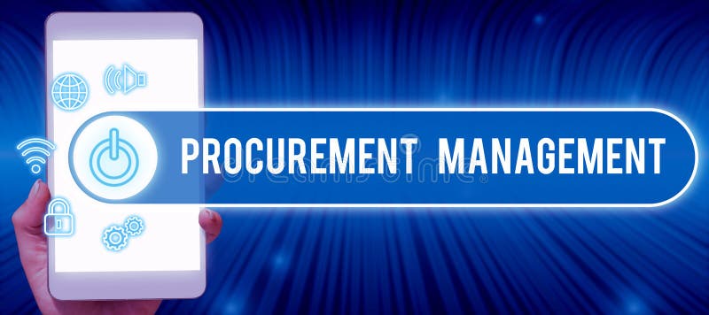 Conceptual Display Procurement Management. Business Showcase Buying ...