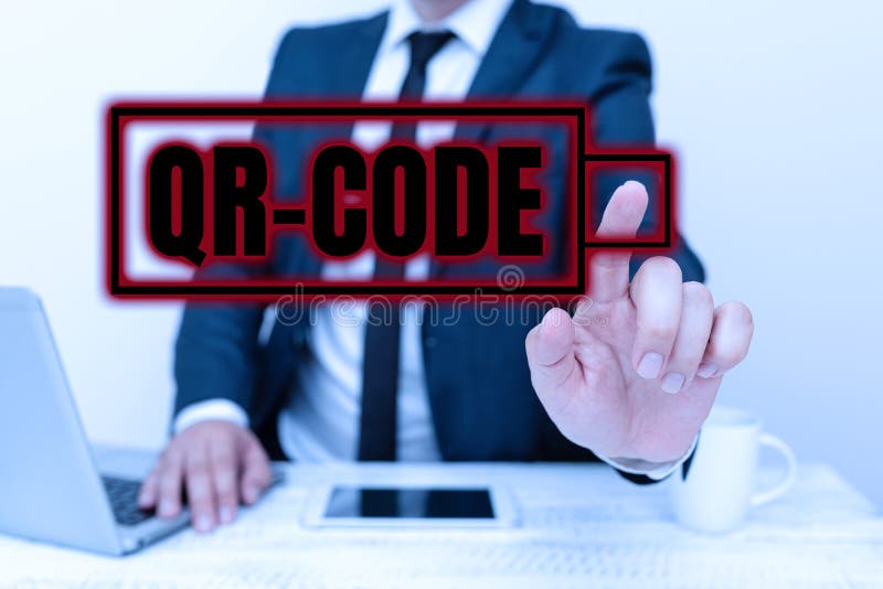 Conceptual Display Qr Code. Business Idea the Trademark for a Type of ...