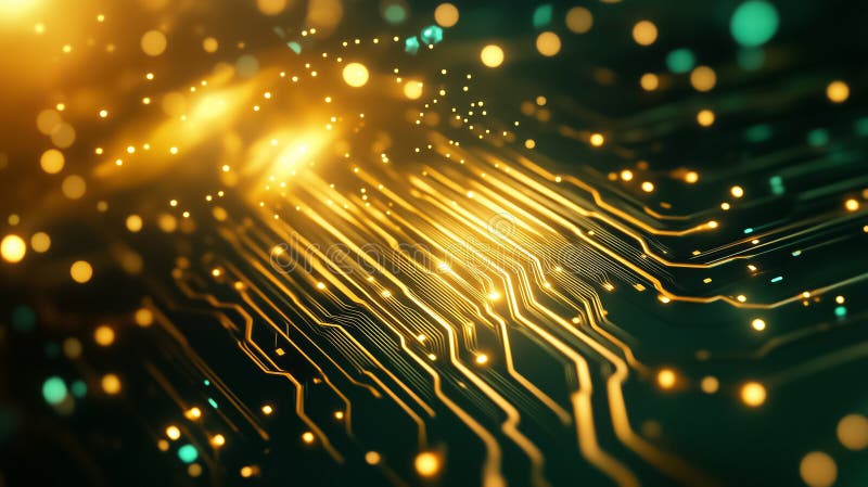 A Conceptual Display of Quantum Computing Elements Featuring Luminous ...