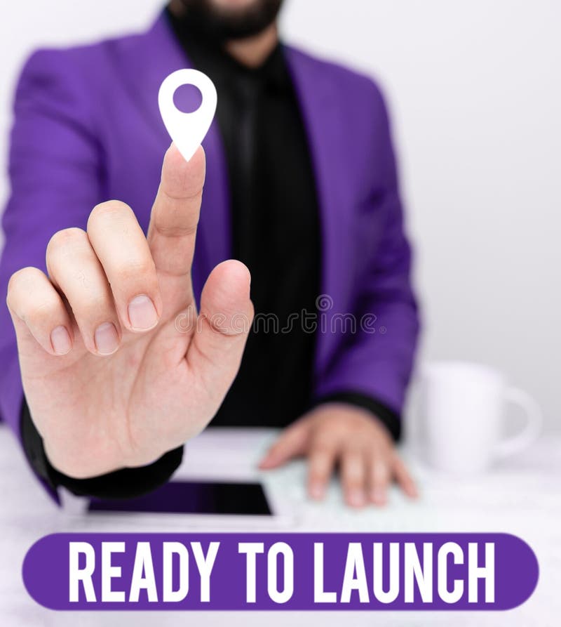 Conceptual Display Ready To Launch. Internet Concept an Event To ...