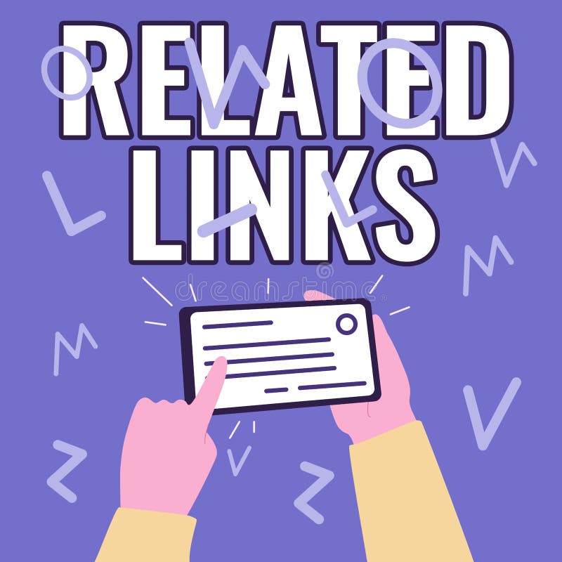 Conceptual Display Related Links. Internet Concept Website Inside a ...