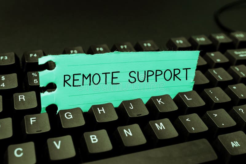 Conceptual Display Remote Support. Business Idea Help End-users To ...