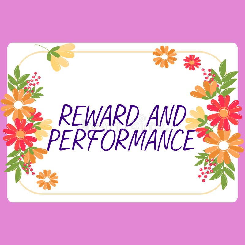 Hand Writing Sign Reward and Performance. Conceptual Photo Given in ... Hand Writing Sign Reward and Performance. Conceptual Photo Given in ...